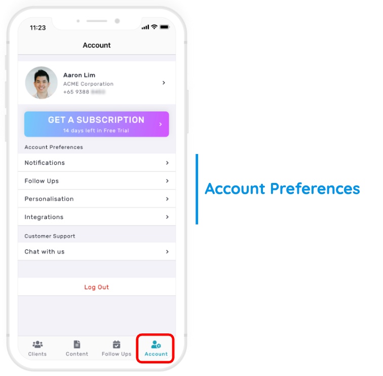 Account Preferences