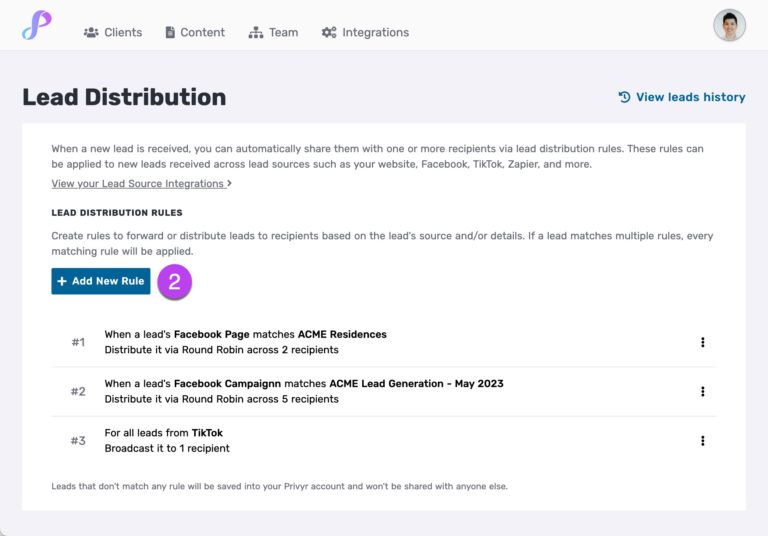 Automatic Lead Distribution – Privyr Help & Guides