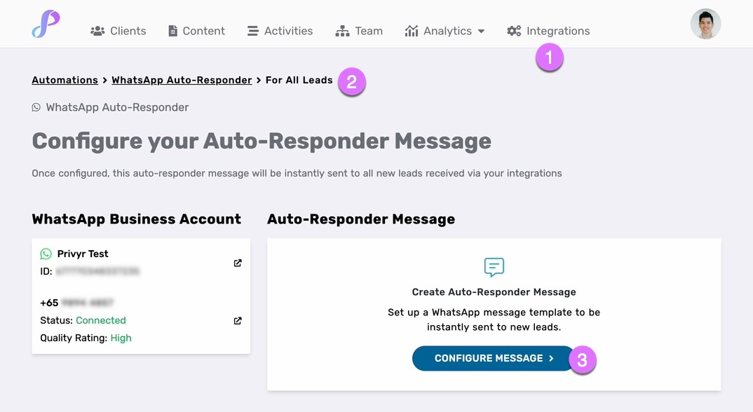 WhatsApp Auto-Responder – Privyr Help & Guides