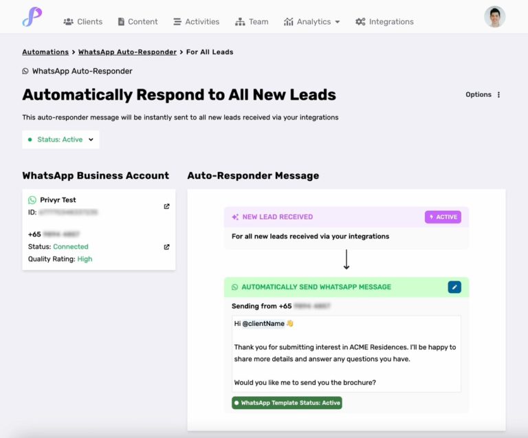 WhatsApp Auto-Responder – Privyr Help & Guides